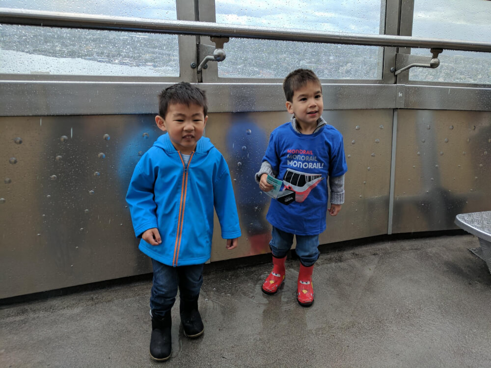 Scaling Seattle's Space Needle with a Baby & Preschooler