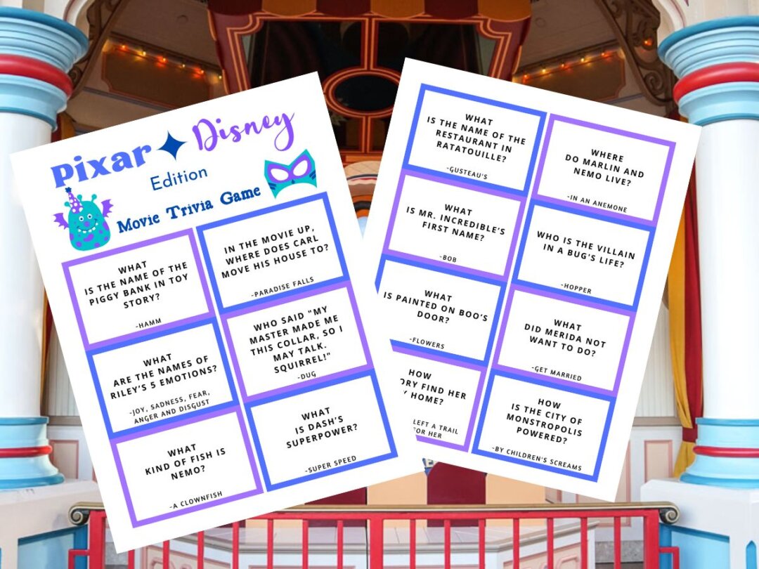 FREE Printable Disney Trivia Game: Who Am I?