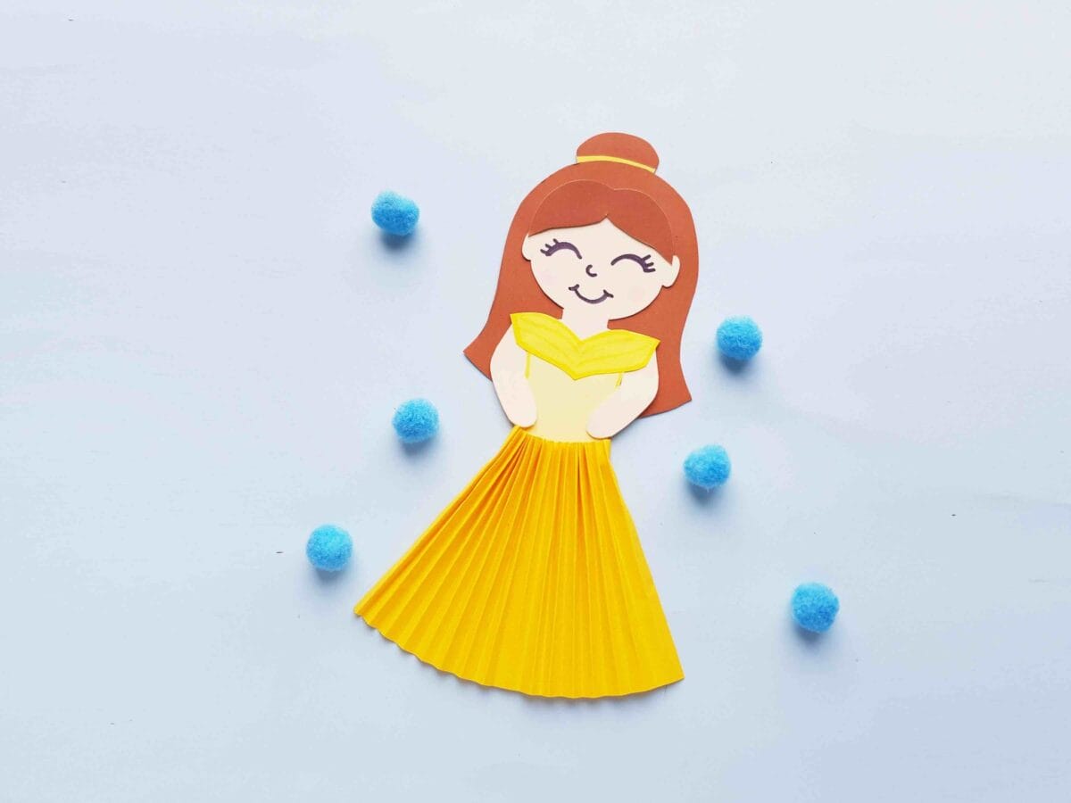 Beauty and the Beast Crafts: Belle Paper Doll