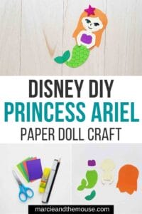 Ariel Paper Doll | FREE Disney Crafts - Marcie in Mommyland