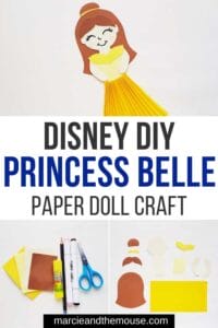 Beauty and the Beast Craft: Belle Paper Doll - Marcie in Mommyland