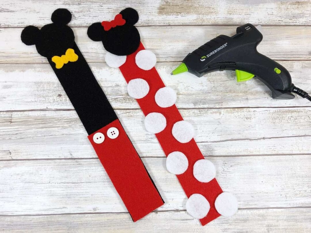 Disney Bookmarks DIY: Create Mickey and Minnie Felt Crafts