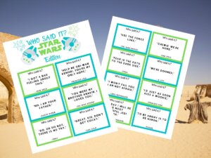FREE Star Wars Trivia Game Printable for Kids