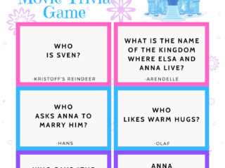 FREE Disney's Frozen Trivia Game Printable - Marcie in Mommyland
