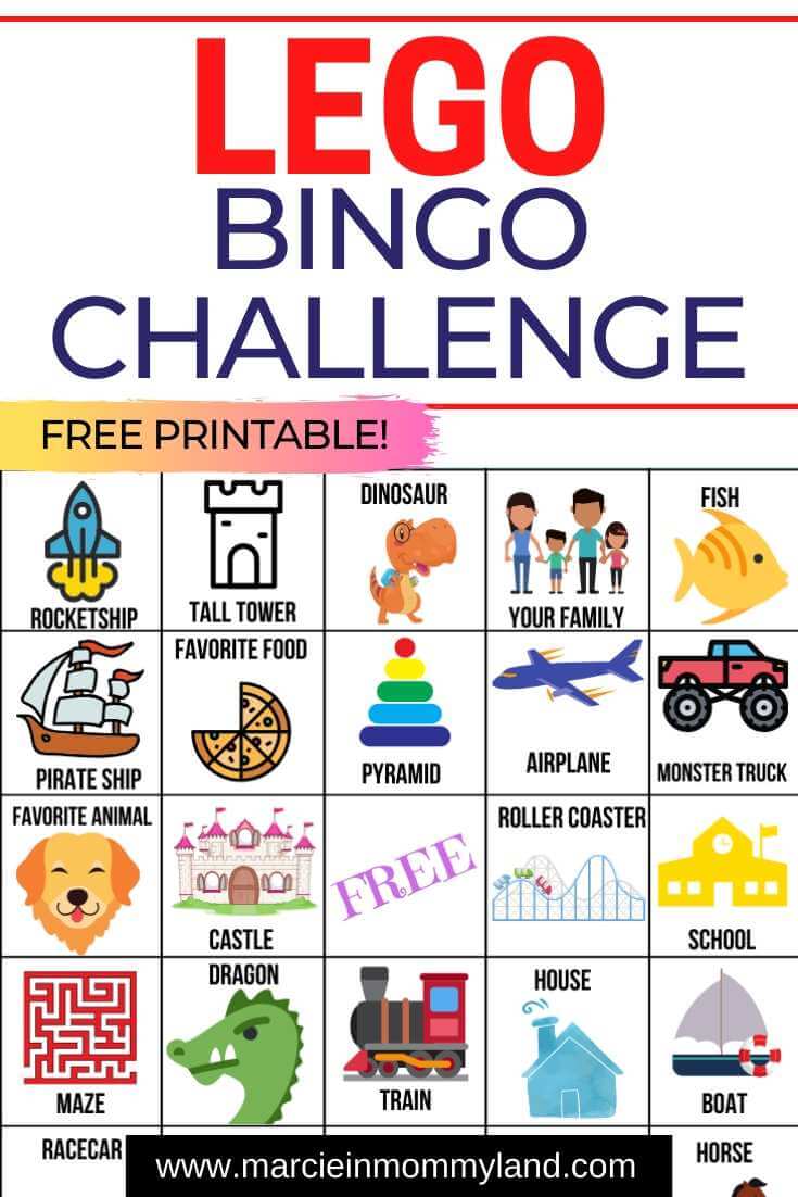 Free Printable LEGO Bingo Game for Kids