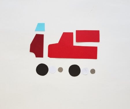 Easy Red Truck Christmas Craft for Kids (Free Printable Template)