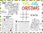 Free Printable Christmas Activity Mat - Marcie in Mommyland