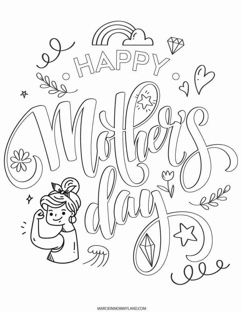 Free Printable Mother's Day Worksheets and Coloring Pages for Kids