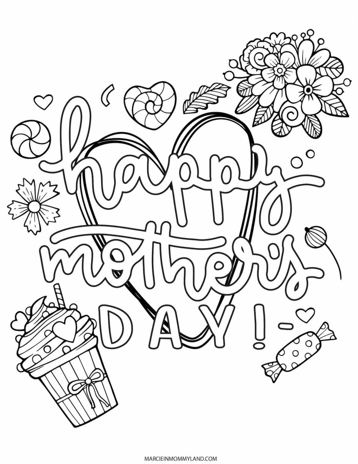 Free Printable Mother's Day Worksheets and Coloring Pages for Kids