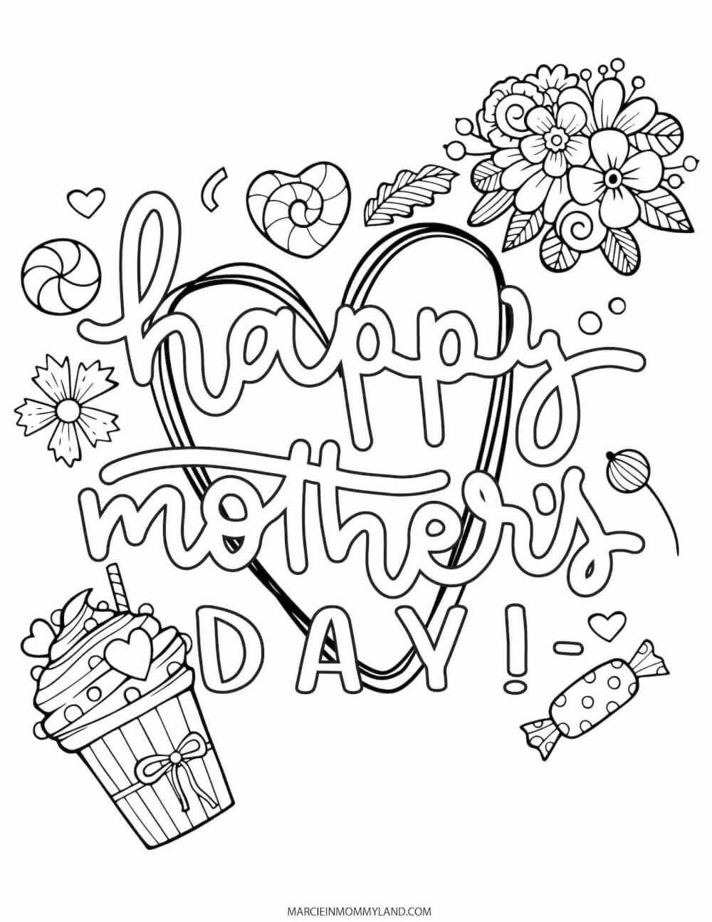 Free Printable Mother's Day Worksheets and Coloring Pages for Kids