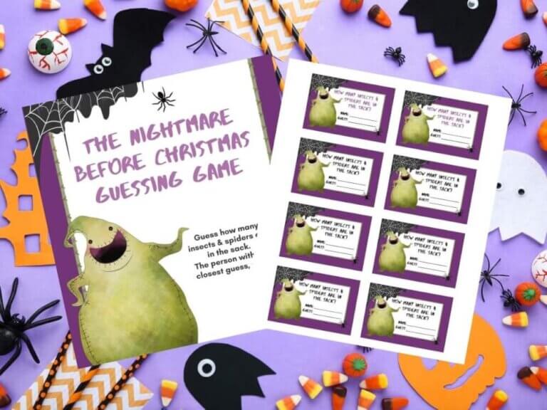 Free Nightmare Before Christmas Printable Party Game - Marcie in Mommyland
