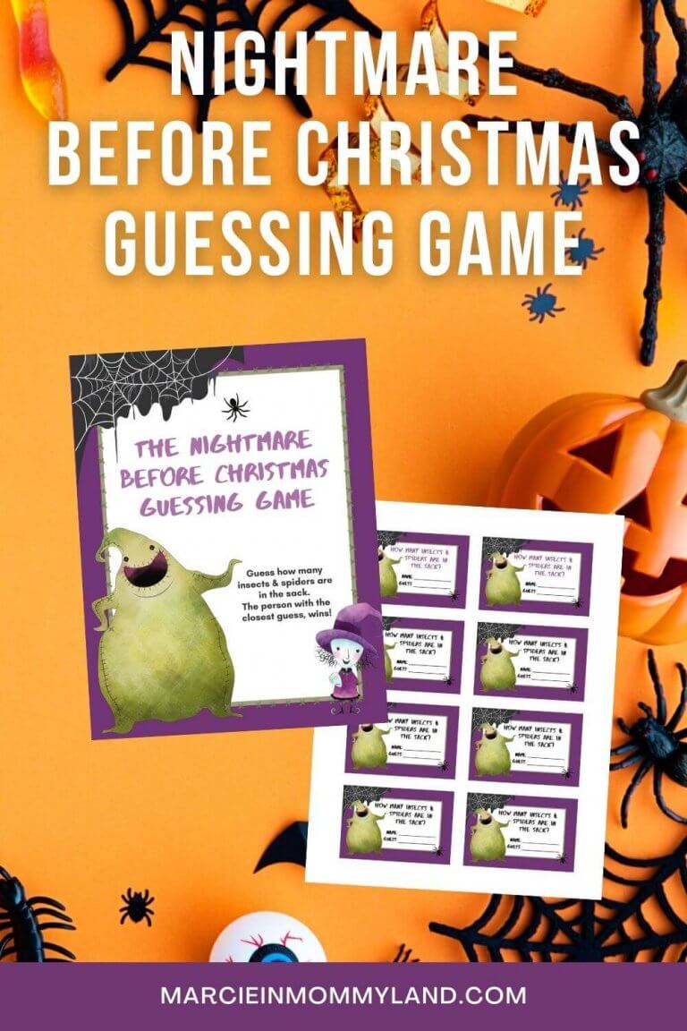 Free Nightmare Before Christmas Printable Party Game - Marcie in Mommyland