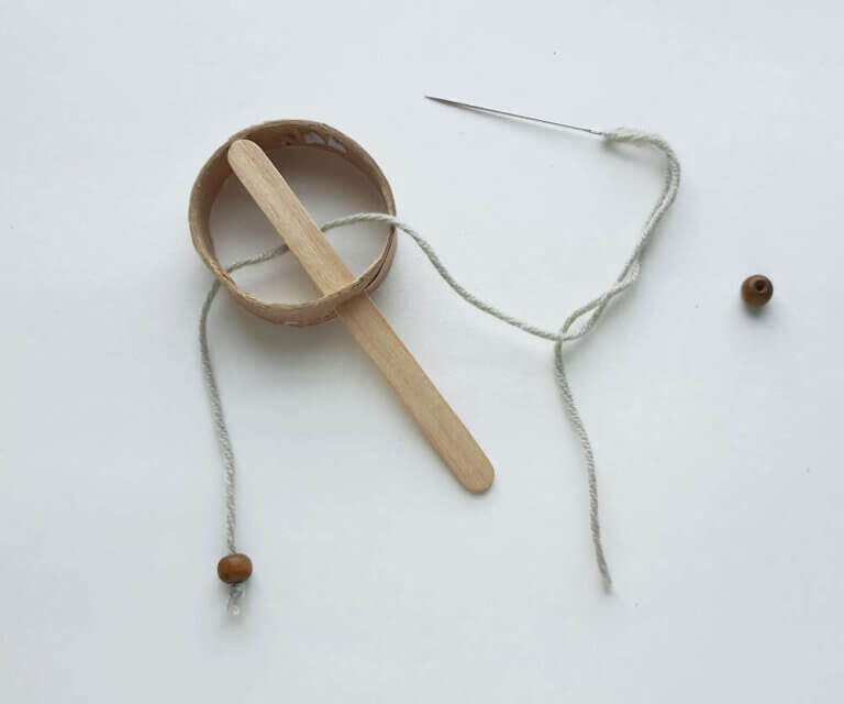 Easy Native American Spin Drum Craft for Kids - Marcie in Mommyland