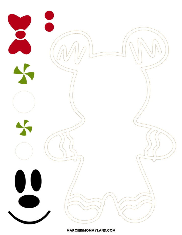 Easy Mickey Gingerbread Man Craft - Marcie in Mommyland