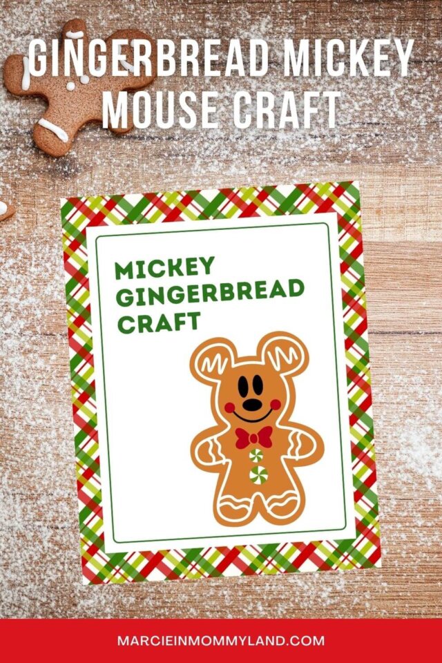 Fun and Easy Mickey Gingerbread Man Craft - Marcie in Mommyland