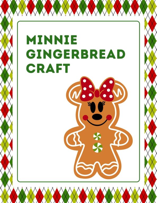 Easy Mickey Gingerbread Man Craft - Marcie in Mommyland