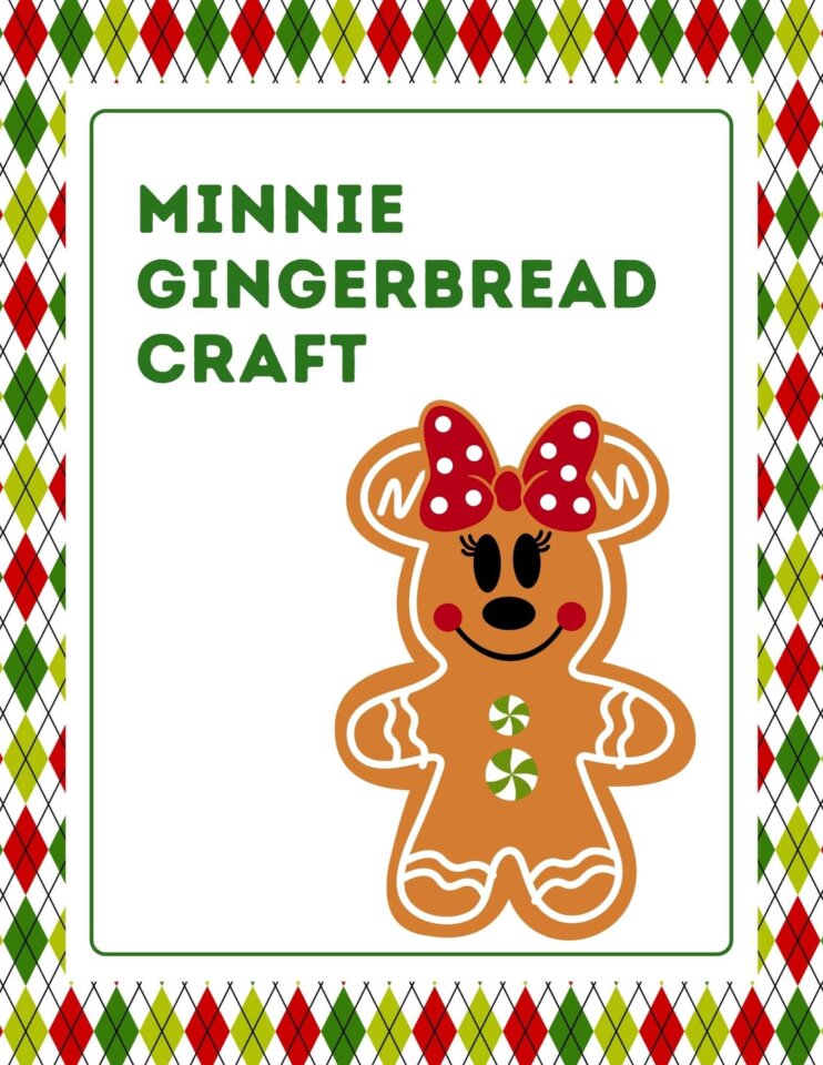 Easy Mickey Gingerbread Man Craft - Marcie in Mommyland