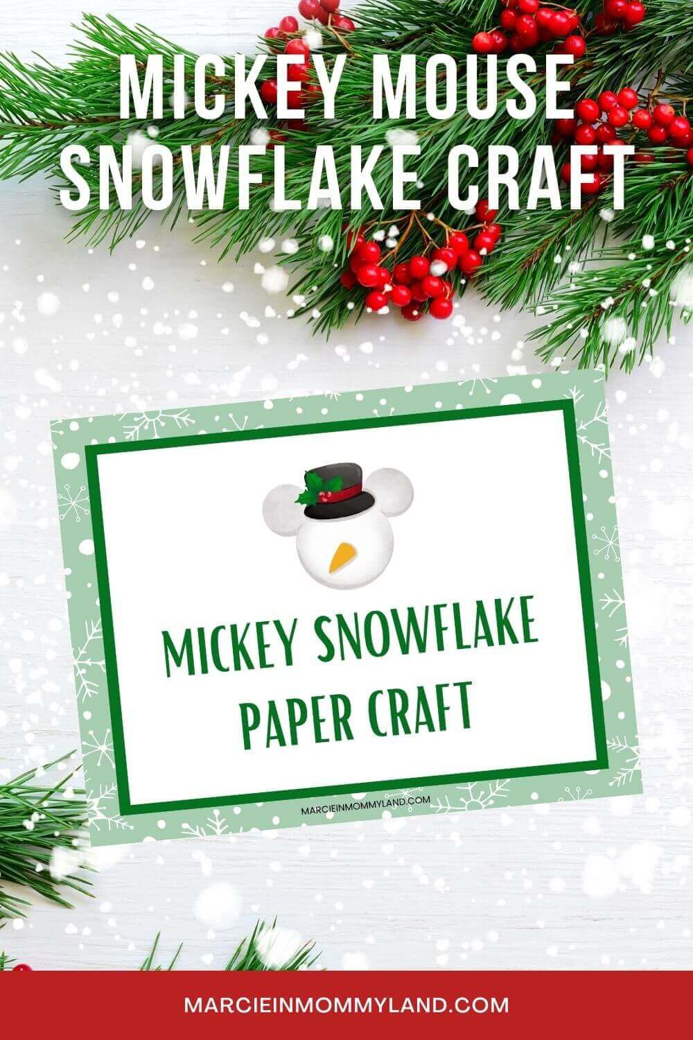 3 Ways to Make This Festive Mickey Mouse Snowflake Craft - Marcie in ...