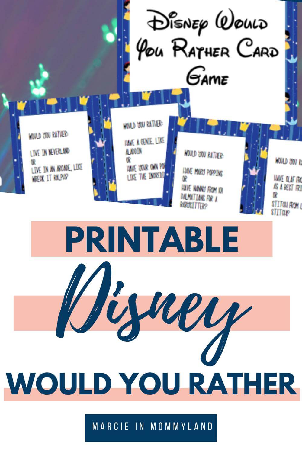 Disney Would You Rather: Free Printable Edition for Family Fun!