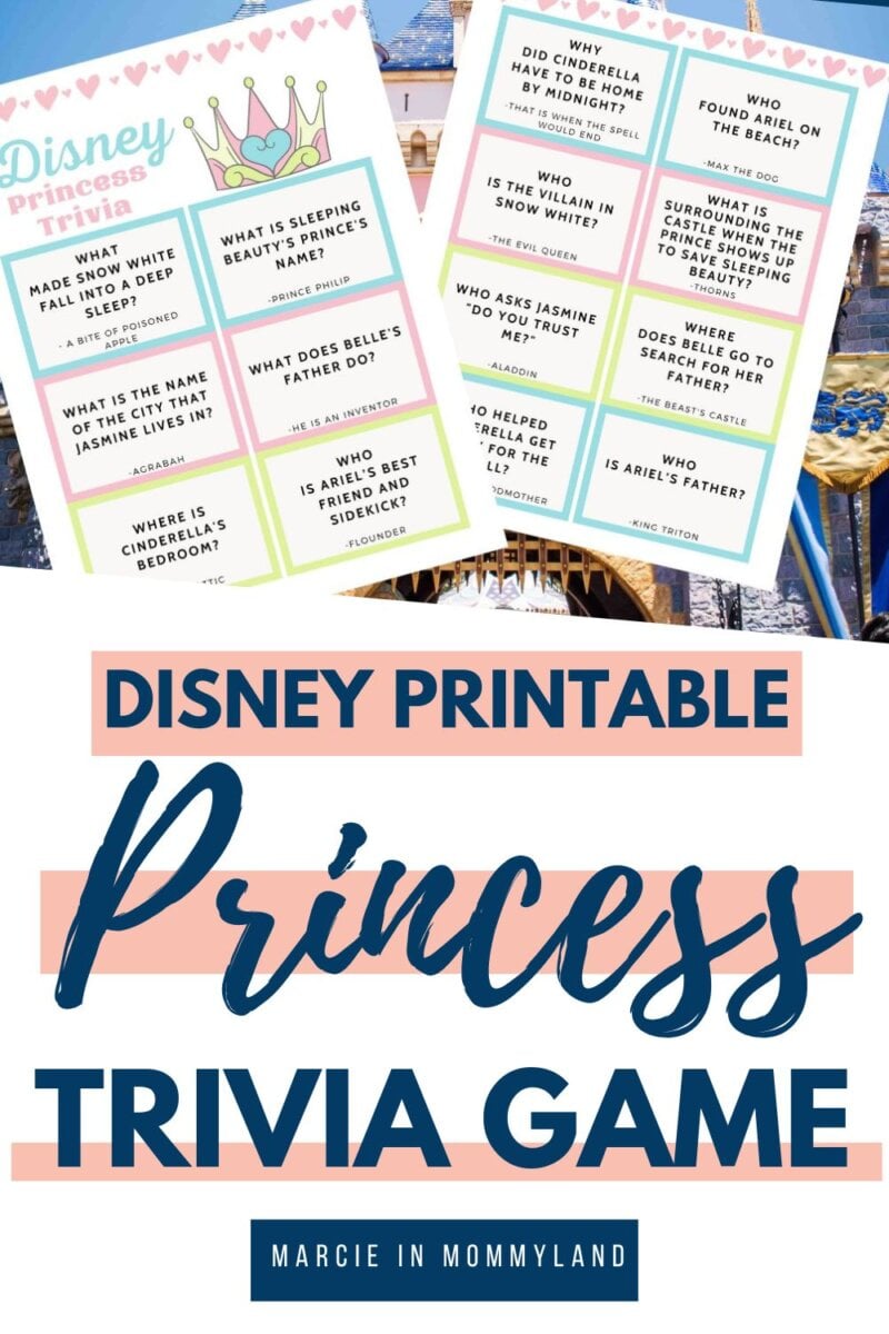 FREE Disney Princess Trivia Game Printable