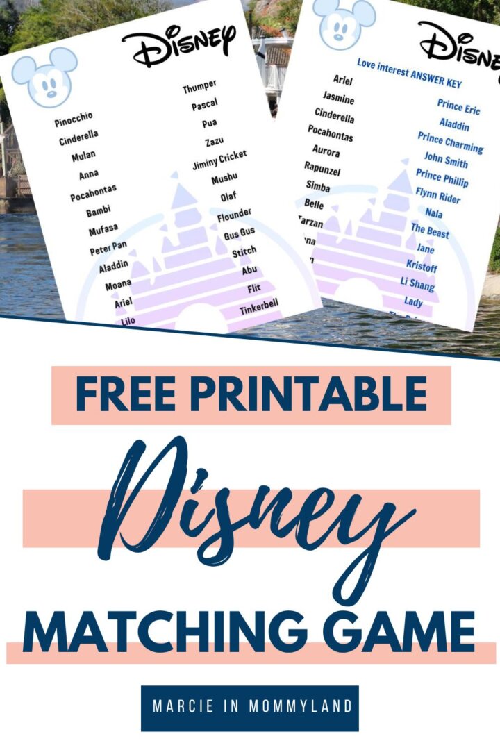 Free Disney Printable: Villains & Sidekicks Matching Game