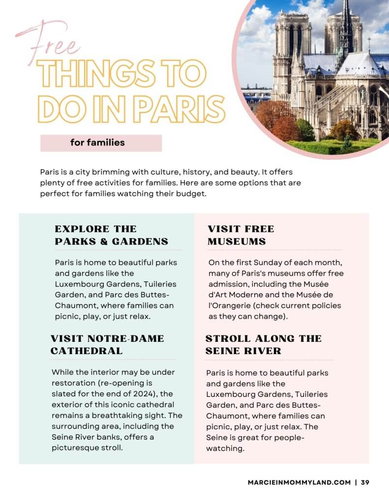 Paris with Kids Travel Guide + 5-Day Itinerary